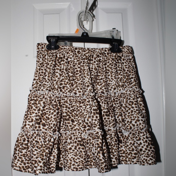 SHEIN | Skirts | Cheetah Print Skirt | Poshmark